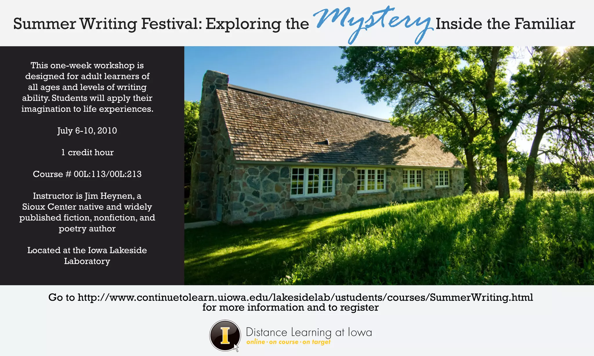 Summer Writing Festival Mailing | PDF