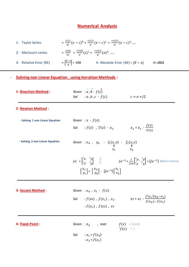 Numerical Analysis | PDF