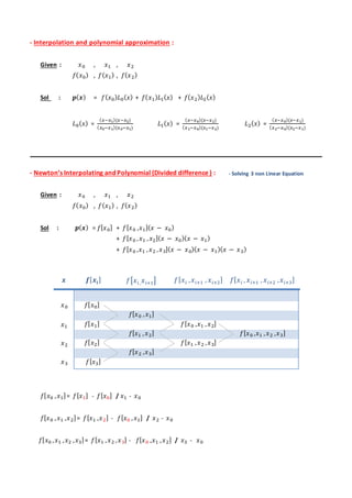 Numerical Analysis | DOCX