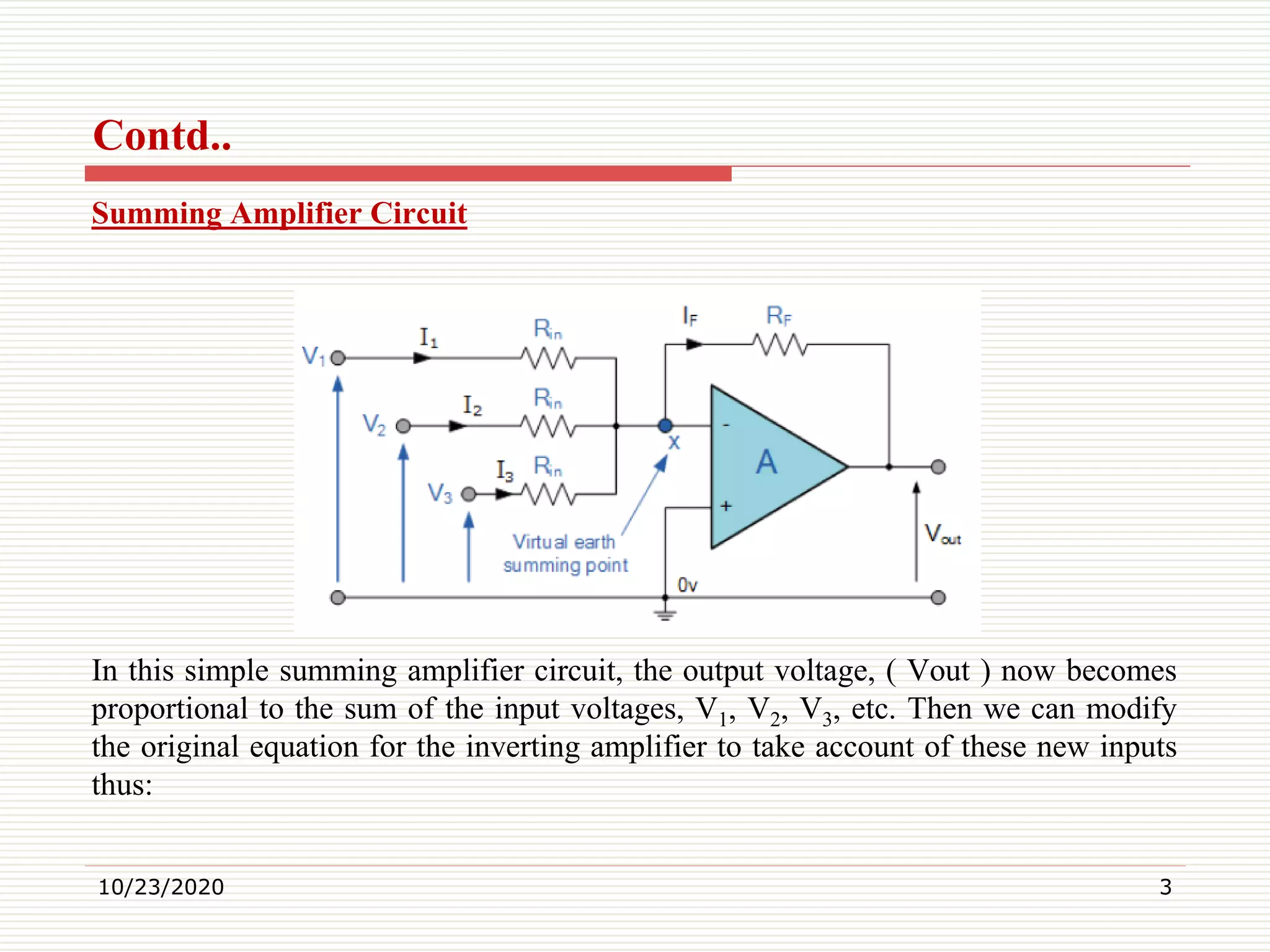 Summing Amplifier | PDF
