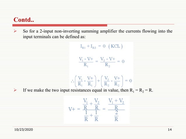 Summing Amplifier | PDF | Computer Networking | Computing
