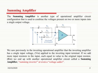 Summing Amplifier | PDF