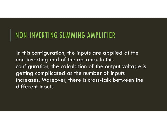 Summing Amplifier.pdf | Digital Audio | Computer Software and Applications