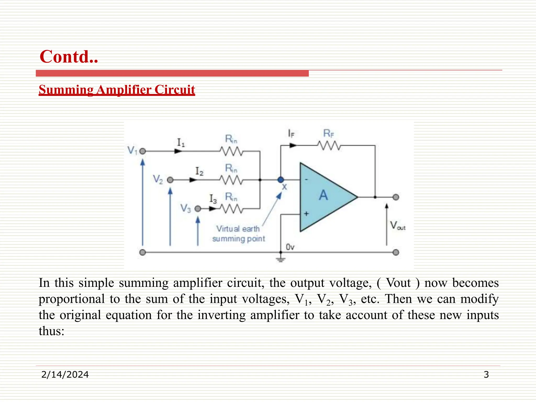 summing amplifier.ppt