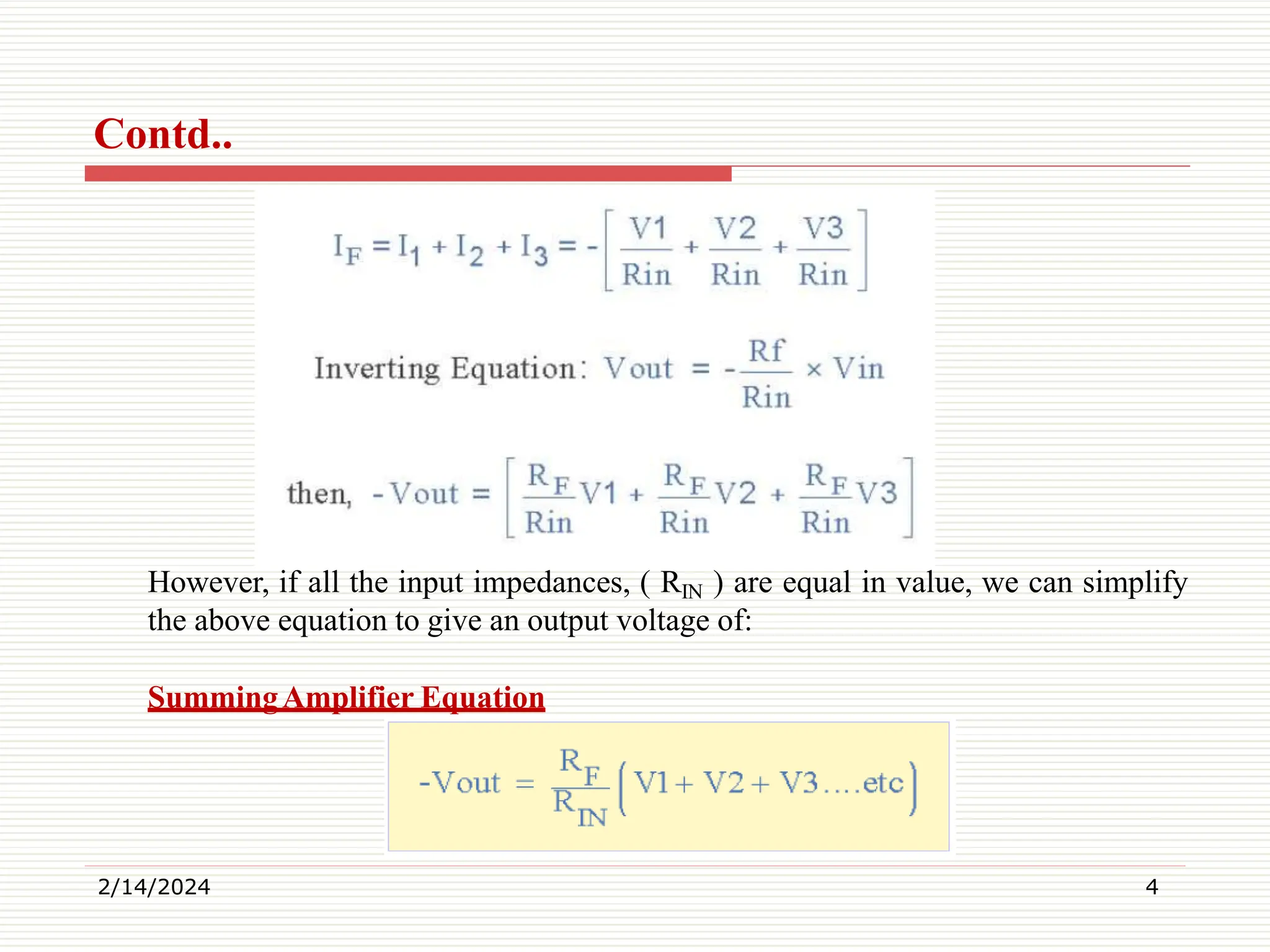 summing amplifier.ppt