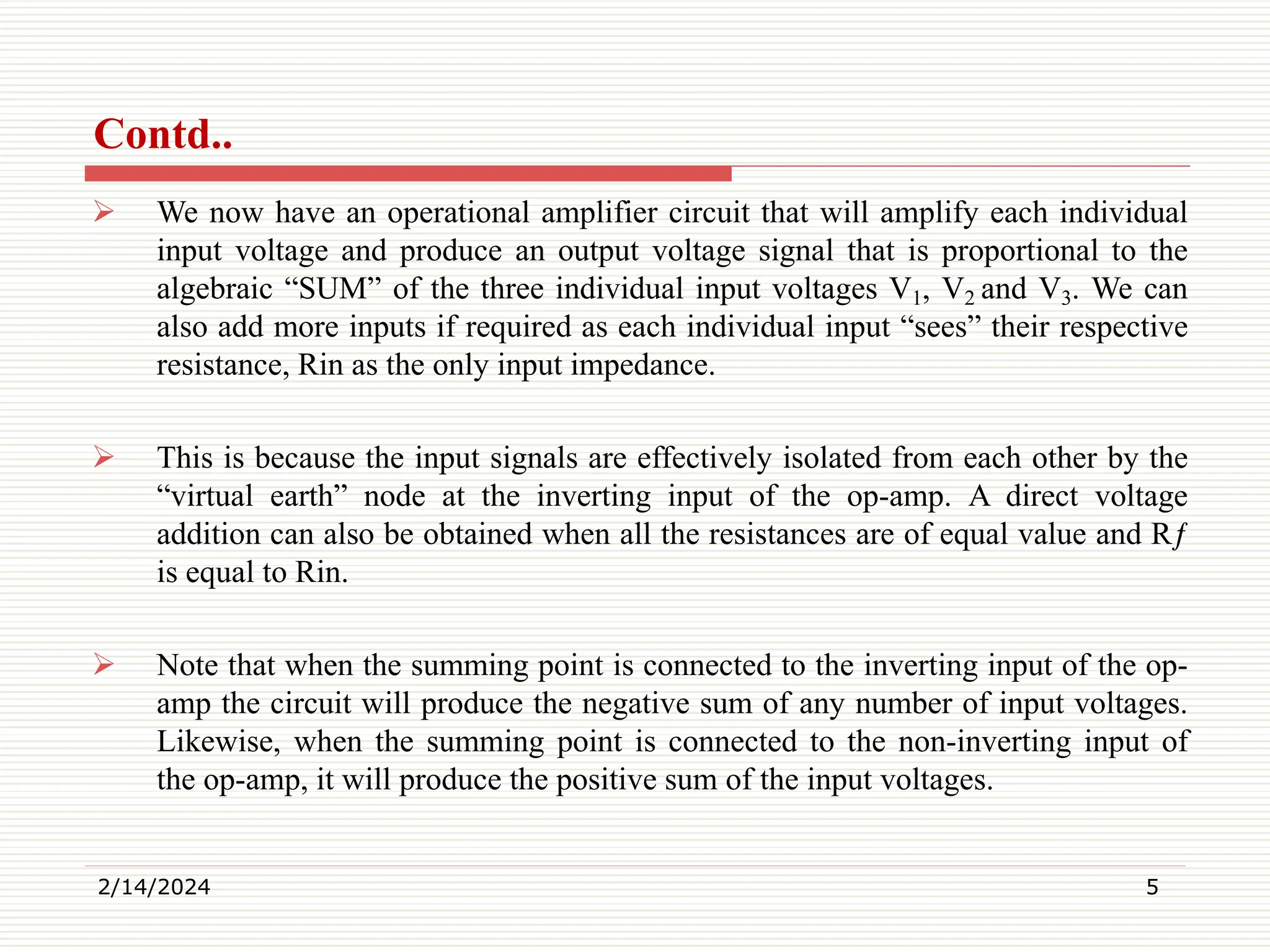 summing amplifier.ppt