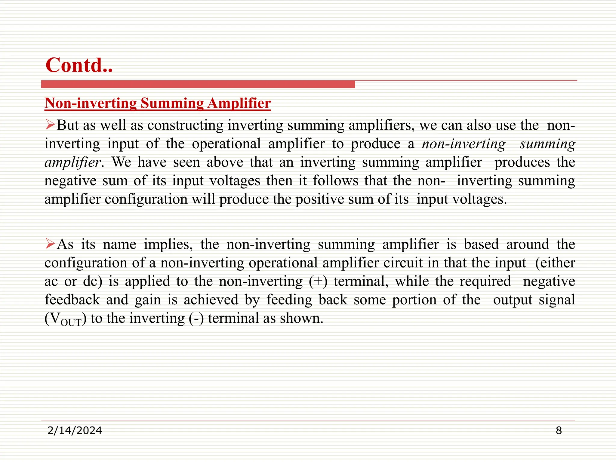 summing amplifier.ppt