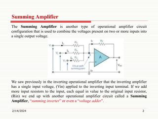 summing amplifier.ppt