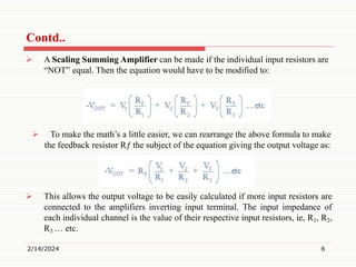 summing amplifier.ppt