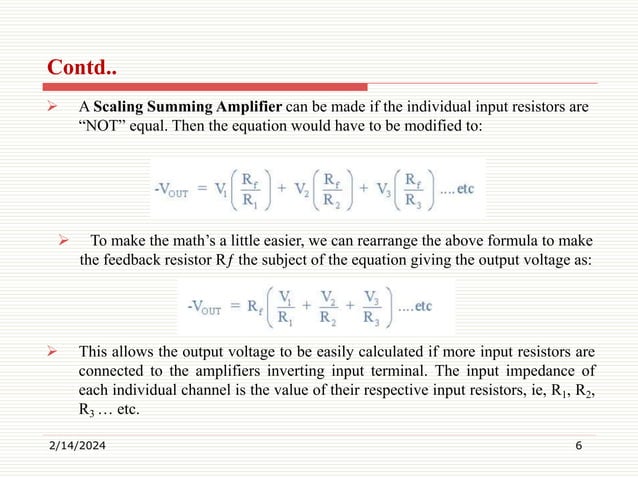 summing amplifier.ppt