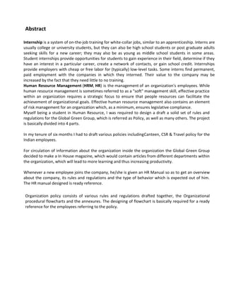 Summ internship report | DOCX