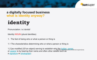 Sydney Identity Summit: Delivering A Winning Member Experience | PPT