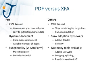 The XML Forms Architecture | PPT