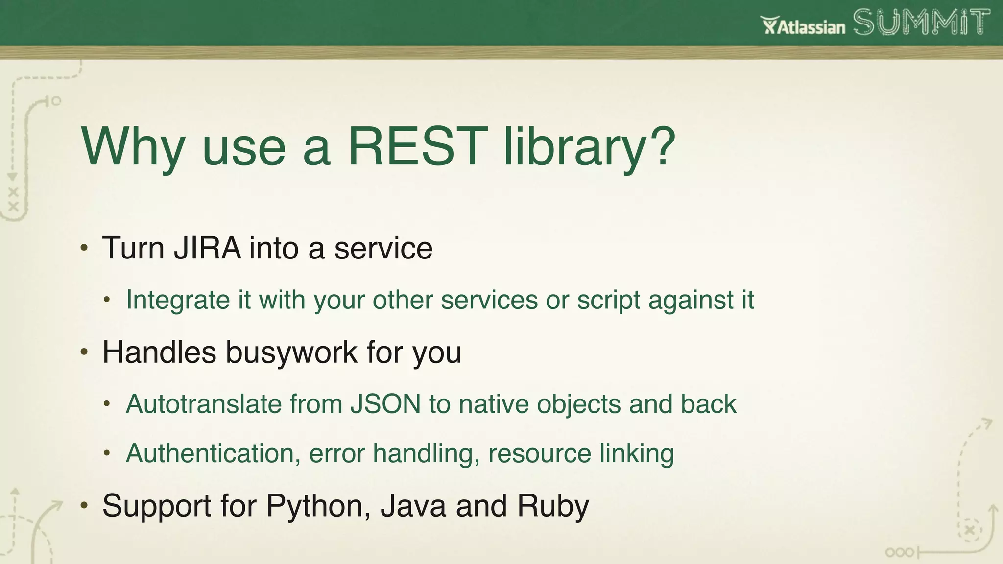 JIRA REST Client for Python - Atlassian Summit 2012 | KEY