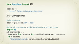 JIRA REST Client for Python - Atlassian Summit 2012 | KEY