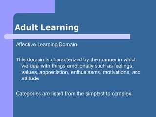 Adult Learning | PPT