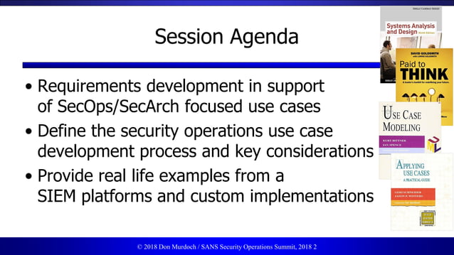 Building the Security Operations and SIEM Use CAse | PDF