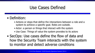 Building the Security Operations and SIEM Use CAse | PDF