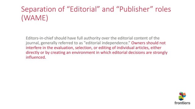 Frontiers' Publishing Model | PPT