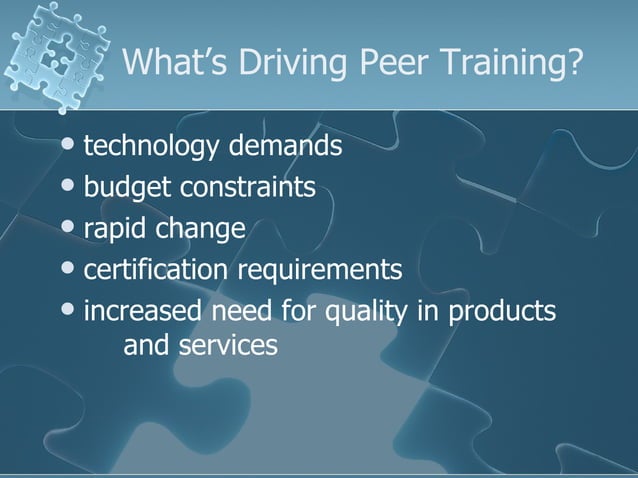 Peer Training | PPT