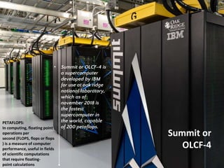 Summit supercomputer | PPT
