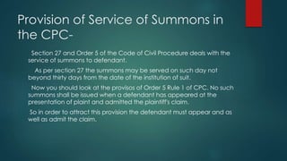 Summon in India | PPTX