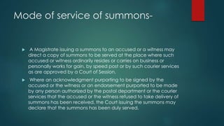 Summon in India | PPTX