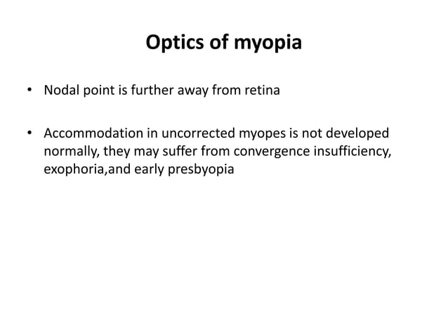 myopia | PPTX | Eye and Vision Conditions | Diseases and Conditions