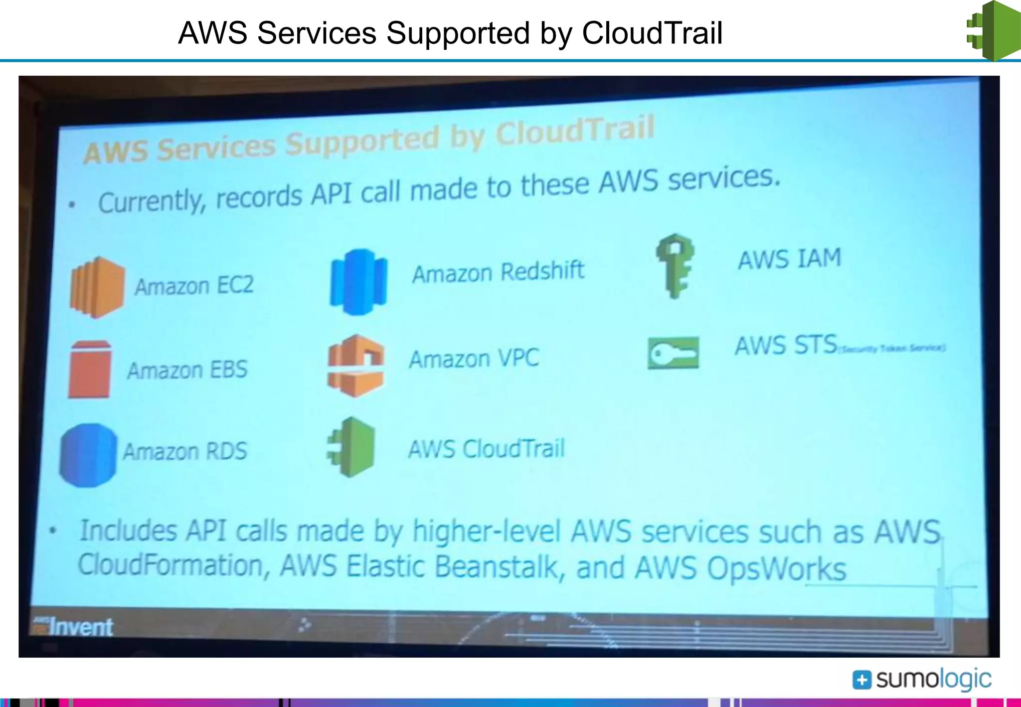 Sumo Logic AWS CloudTrail Application | PPT