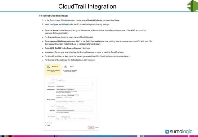 Sumo Logic AWS CloudTrail Application | PPT
