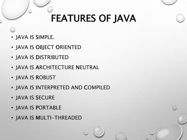 INTRODUCTION OF JAVA | PPTX | Programming Languages | Computing