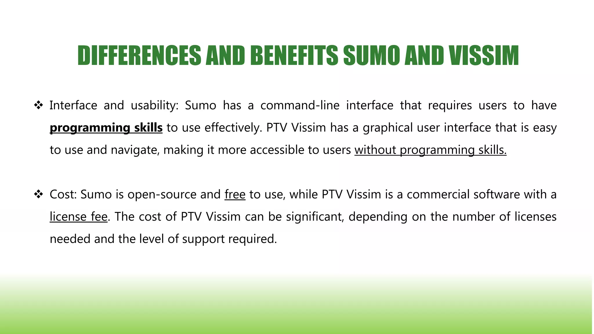 SUMO ( SIMULATION OF URBAN MOBILITY) | PPTX