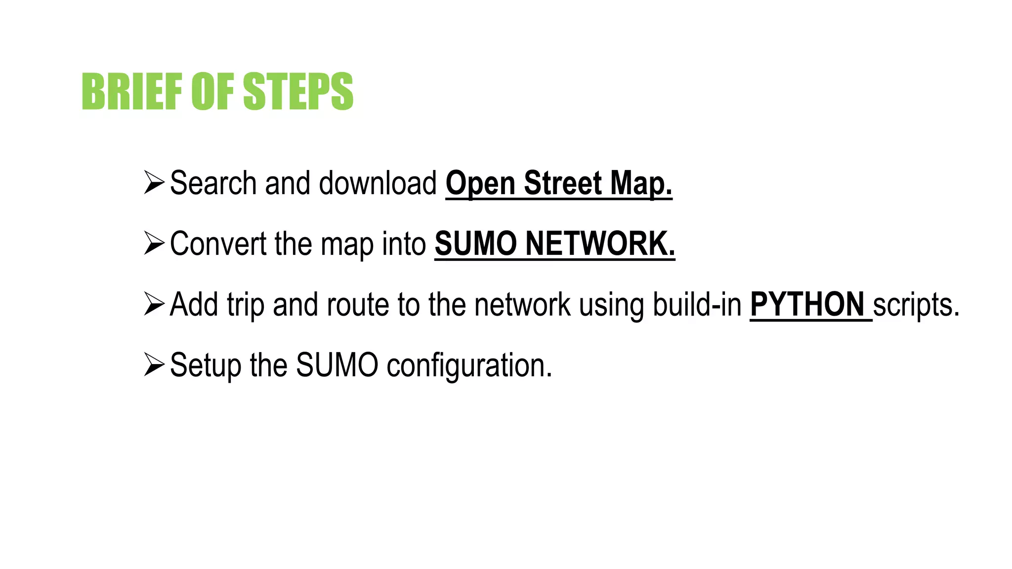 Sumo Simulation Of Urban Mobility Pptx