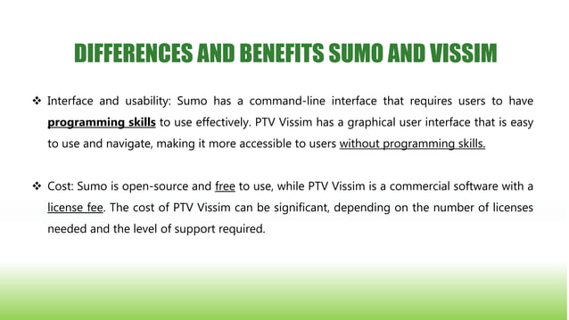 SUMO ( SIMULATION OF URBAN MOBILITY) | PPTX