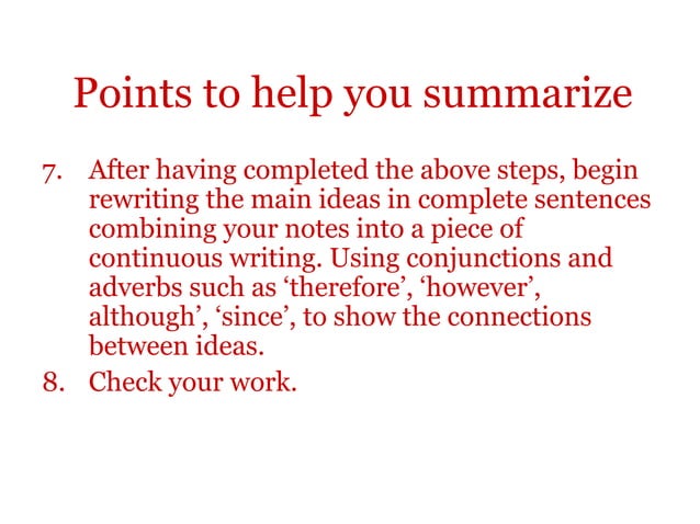 Summarizing and Paraphrasing | PPT | Resume Writing and Advice | Job Search