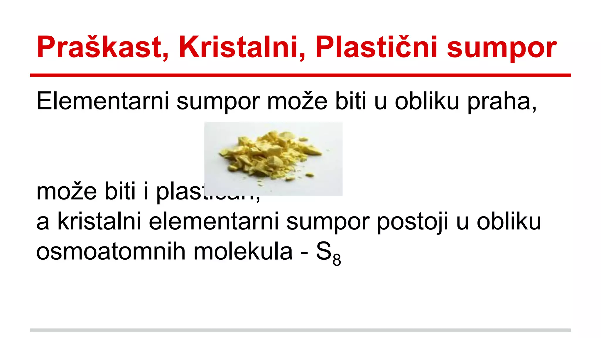 Sumpor i njegova jedinjenja (2) | PPTX