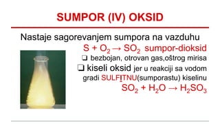 Sumpor i njegova jedinjenja (2) | PPTX