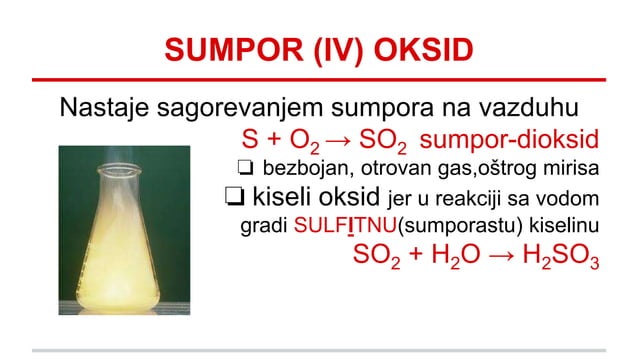 Sumpor i njegova jedinjenja (2) | PPTX