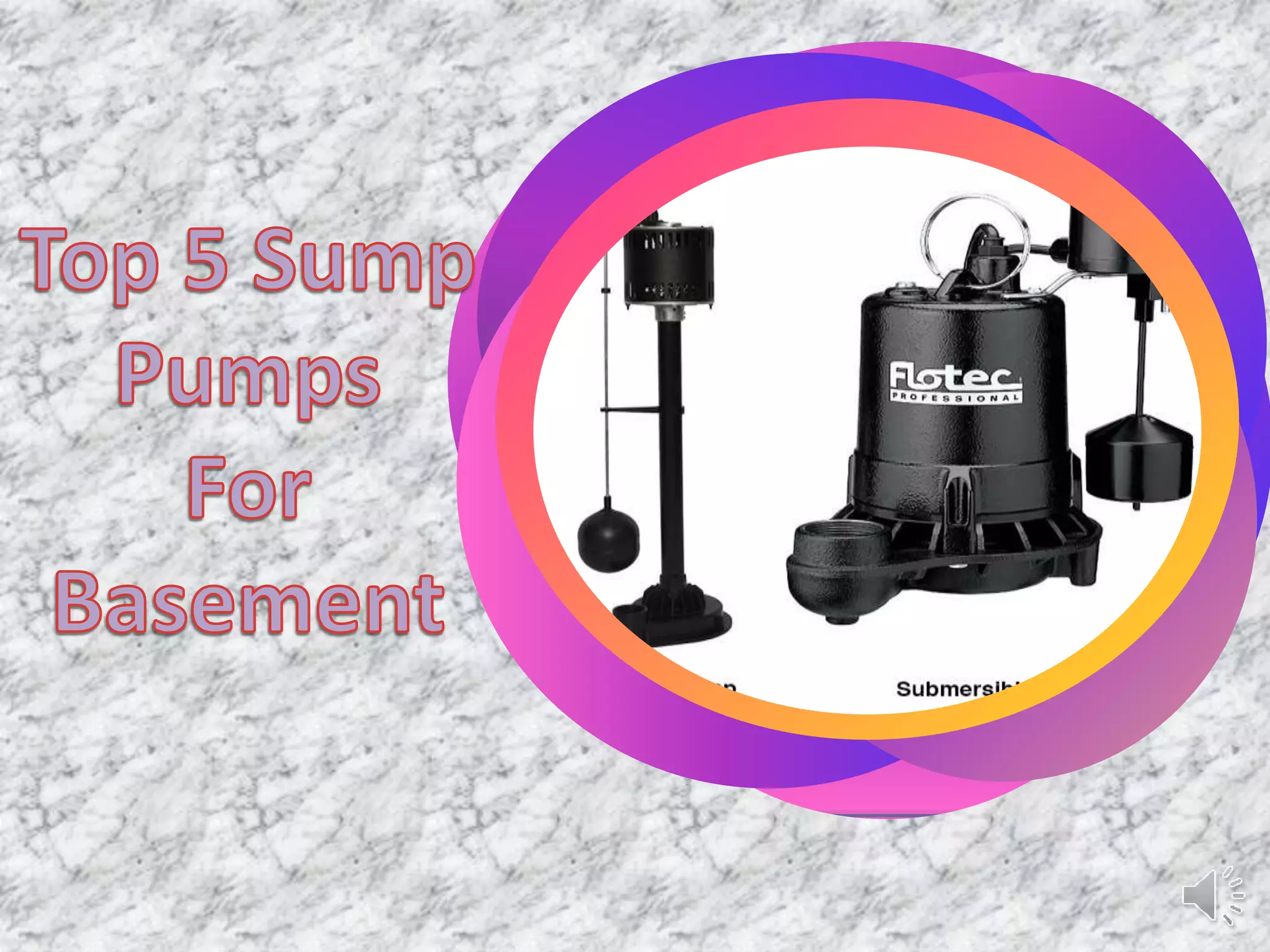 Top 5 Sump Pumps for Basement. | PPTX