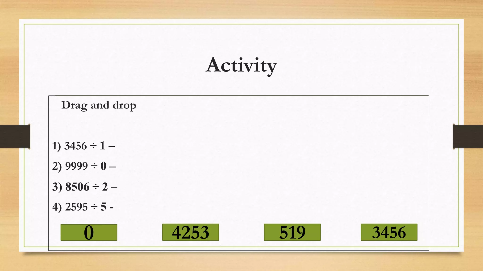 Sums on division | PPT