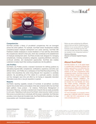 Sumtotal Core Platform Software Services | PDF