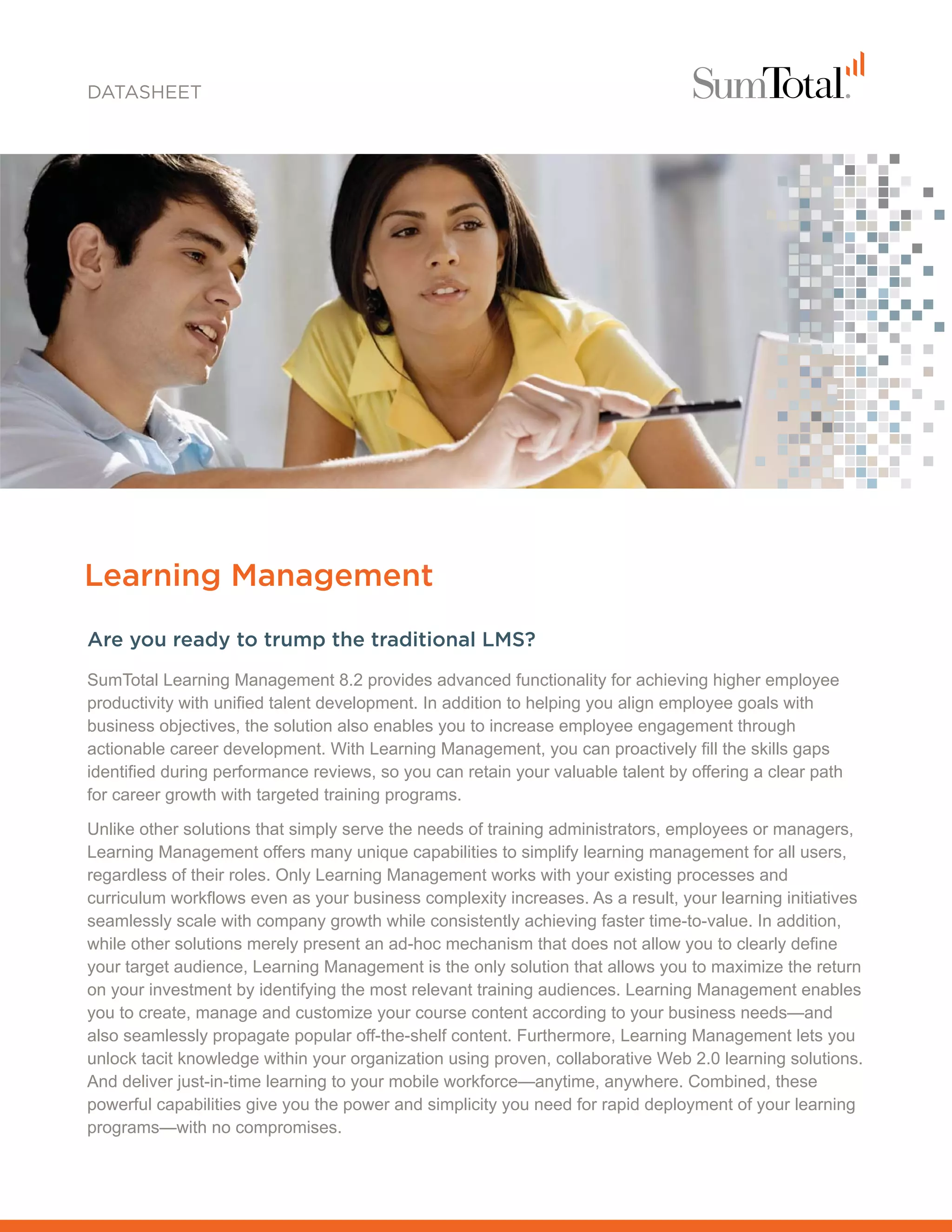 Sumtotal Larning Management Software | PDF | Human Resources | Business