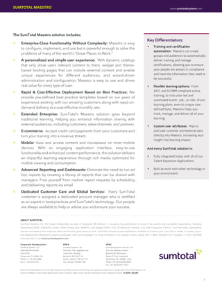 SumTotal Maestro | PDF