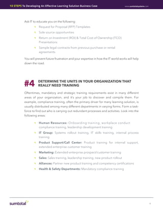 10 Steps to Developing an Effective Learning Solution Business Case | PDF