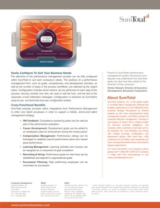 Sumtotal Performance Management Software | PDF | Computer Software and ...