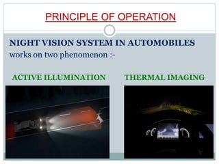 Night Vision System in Automobiles BY Sum!!T | PPT