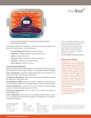 Sumtotal Recruiting & Hiring Management | PDF