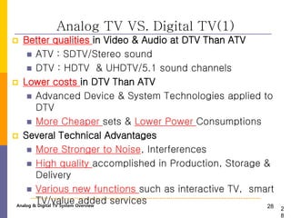 Analog TV Systems/Digital TV Systems/3DTV | PPTX