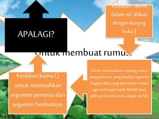 Sum, vlookup dan fungsi teks | PPTX