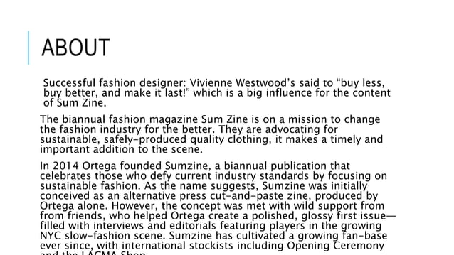 Sum zine magazine | PPTX